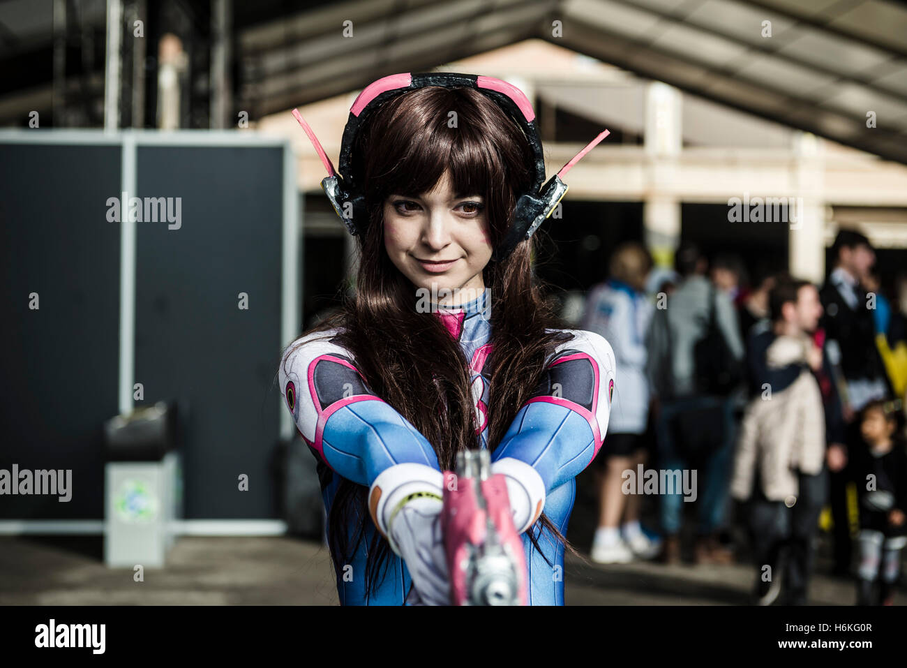 Barcelona, Spain. 30th Oct, 2016. A cosplayer dressed as her favorite ...