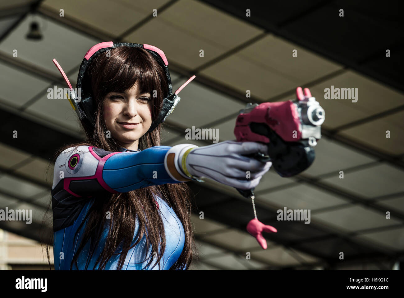 Barcelona, Spain. 30th Oct, 2016. A cosplayer dressed as her favorite ...