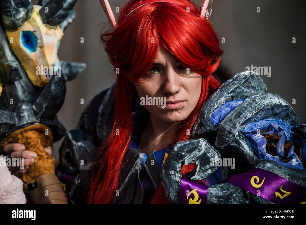 Barcelona, Spain. 30th Oct, 2016. A cosplayer dressed as her favorite ...