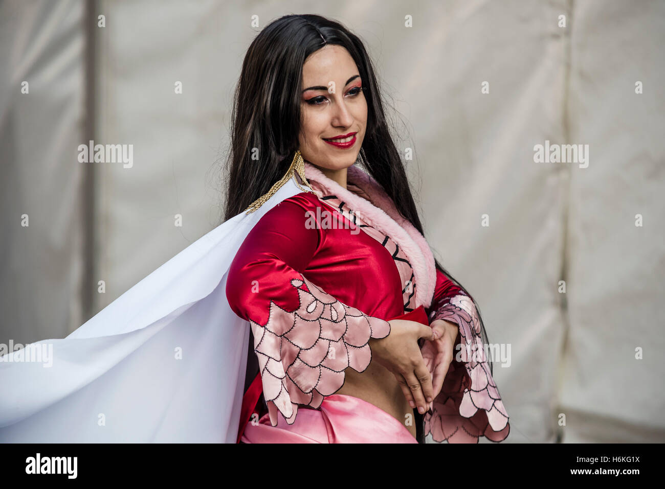 Barcelona, Spain. 30th Oct, 2016. A cosplayer dressed as her favorite ...