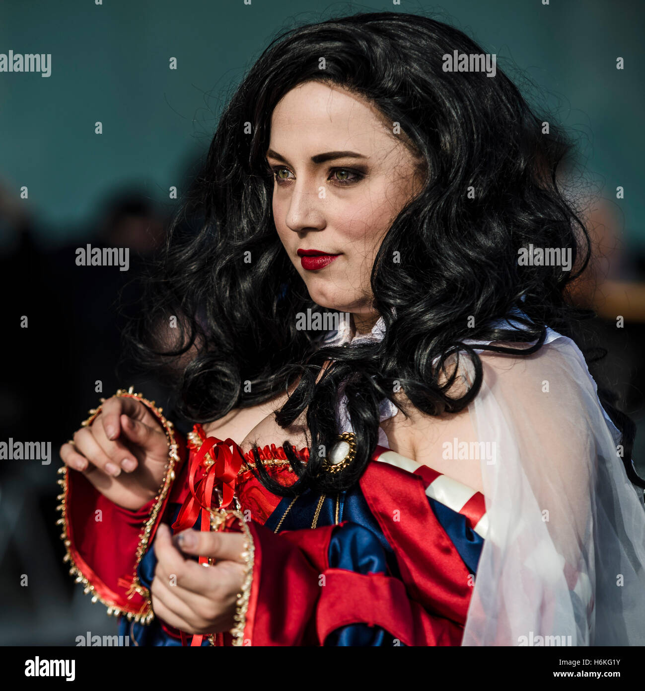 Barcelona, Spain. 30th Oct, 2016. A cosplayer dressed as her favorite ...
