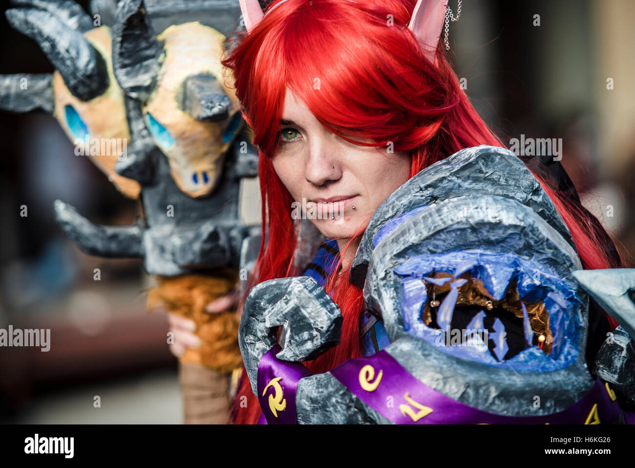 Barcelona, Spain. 30th Oct, 2016. A cosplayer dressed as her favorite ...