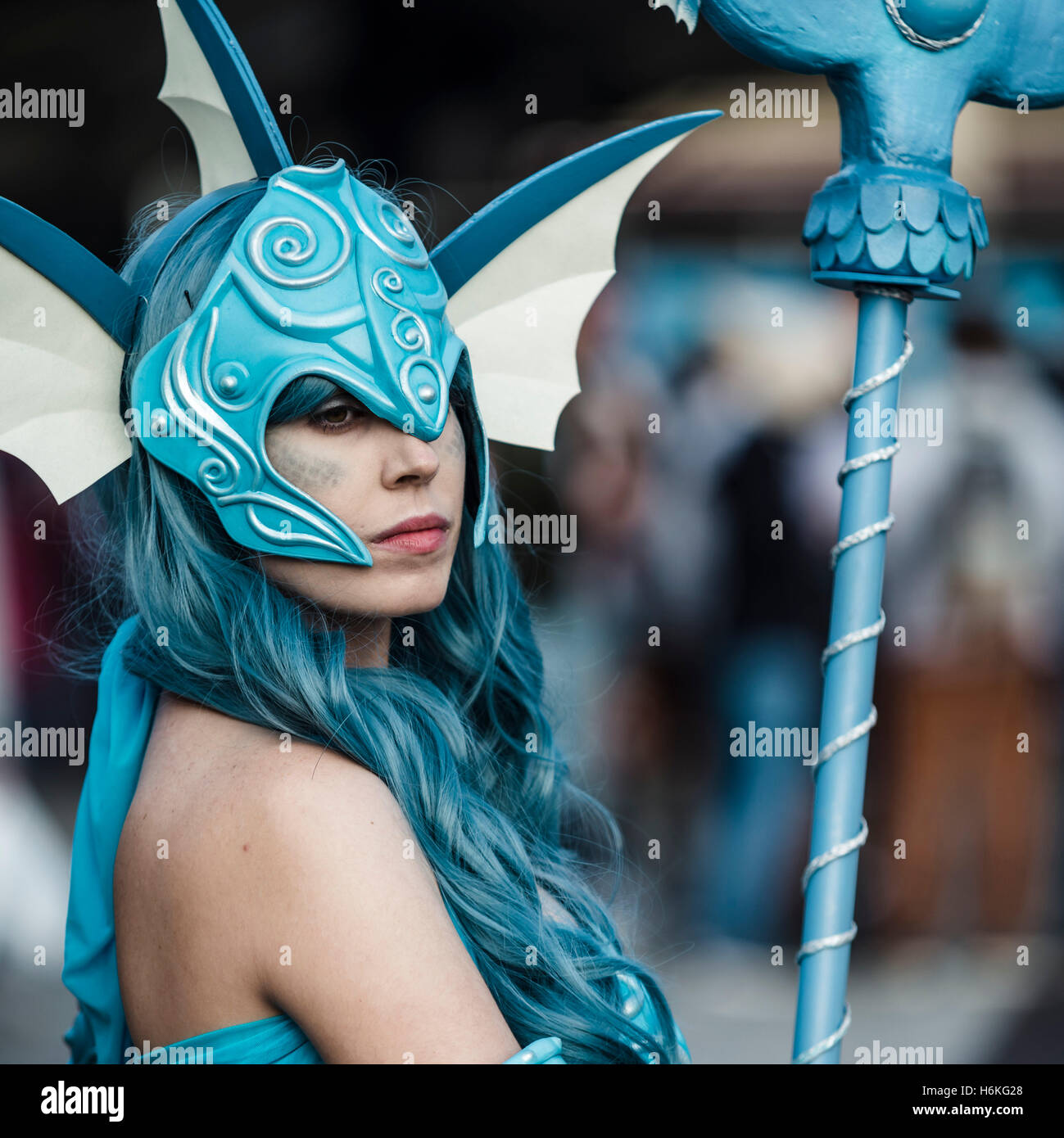 Barcelona, Spain. 30th Oct, 2016. A cosplayer dressed as her favorite ...
