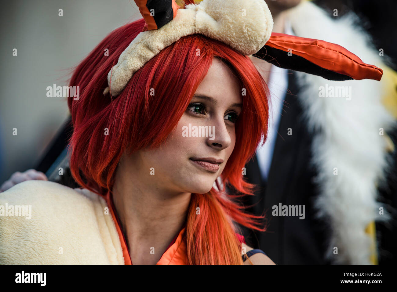 Barcelona, Spain. 30th Oct, 2016. A cosplayer dressed as her favorite ...