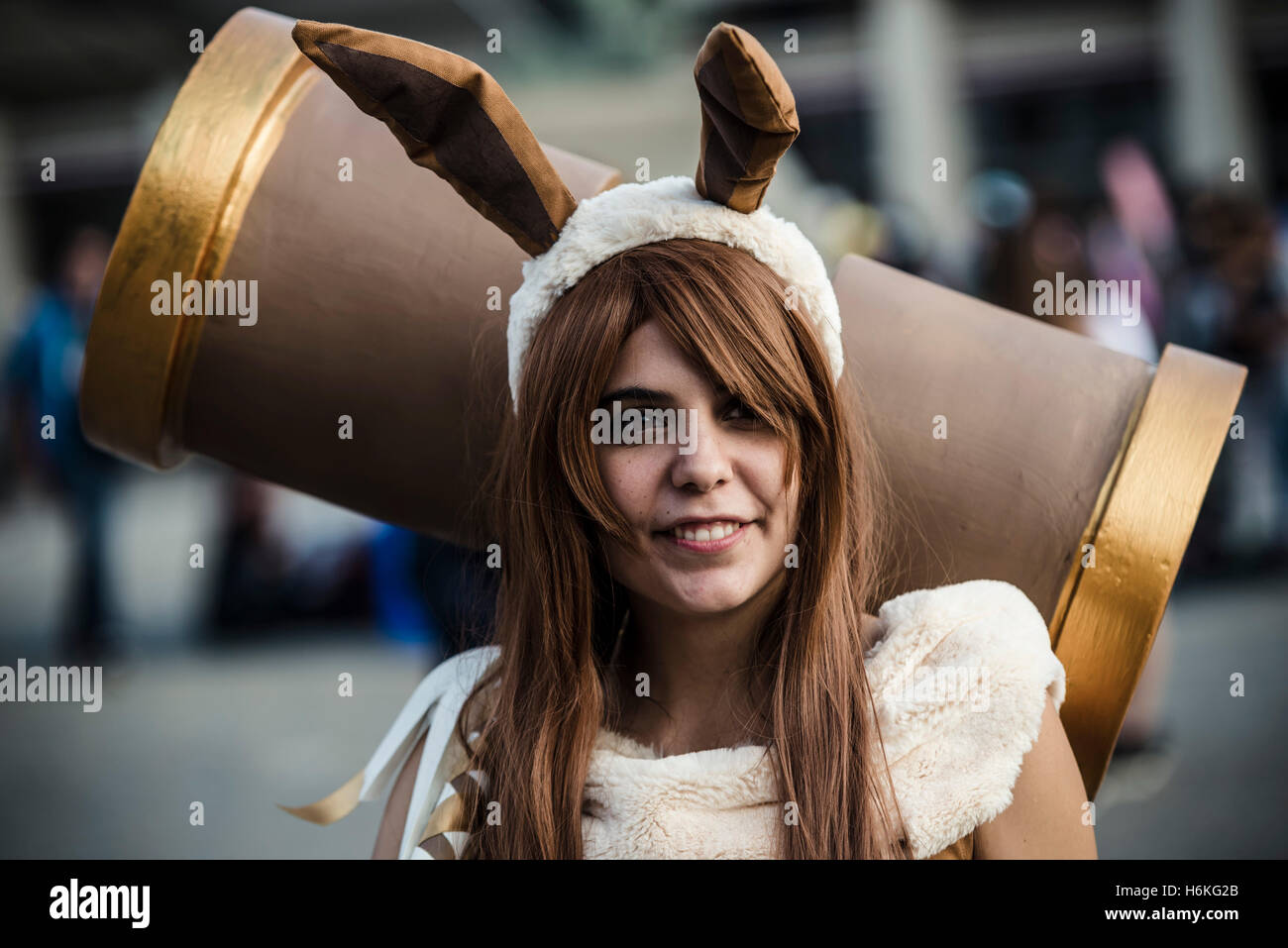 Barcelona, Spain. 30th Oct, 2016. A cosplayer dressed as her favorite ...