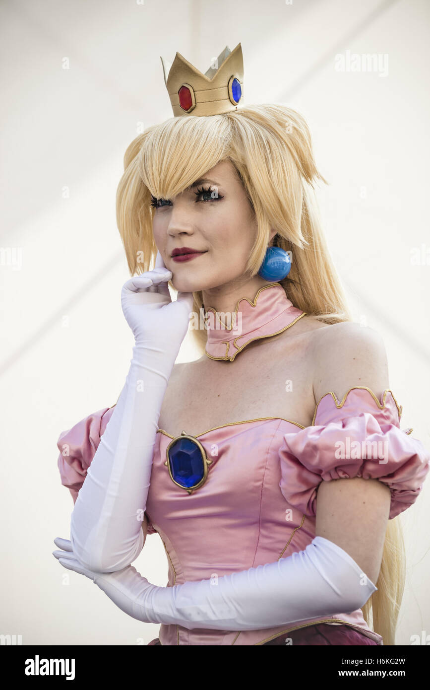 Barcelona, Spain. October 30, 2016 - A cosplayer dressed as her ...