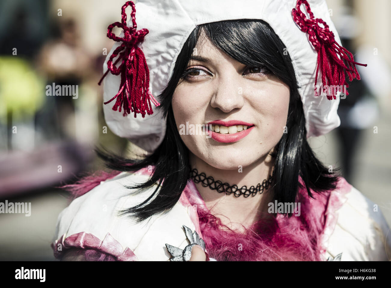 Barcelona, Spain. October 30, 2016 - A cosplayer dressed as her ...
