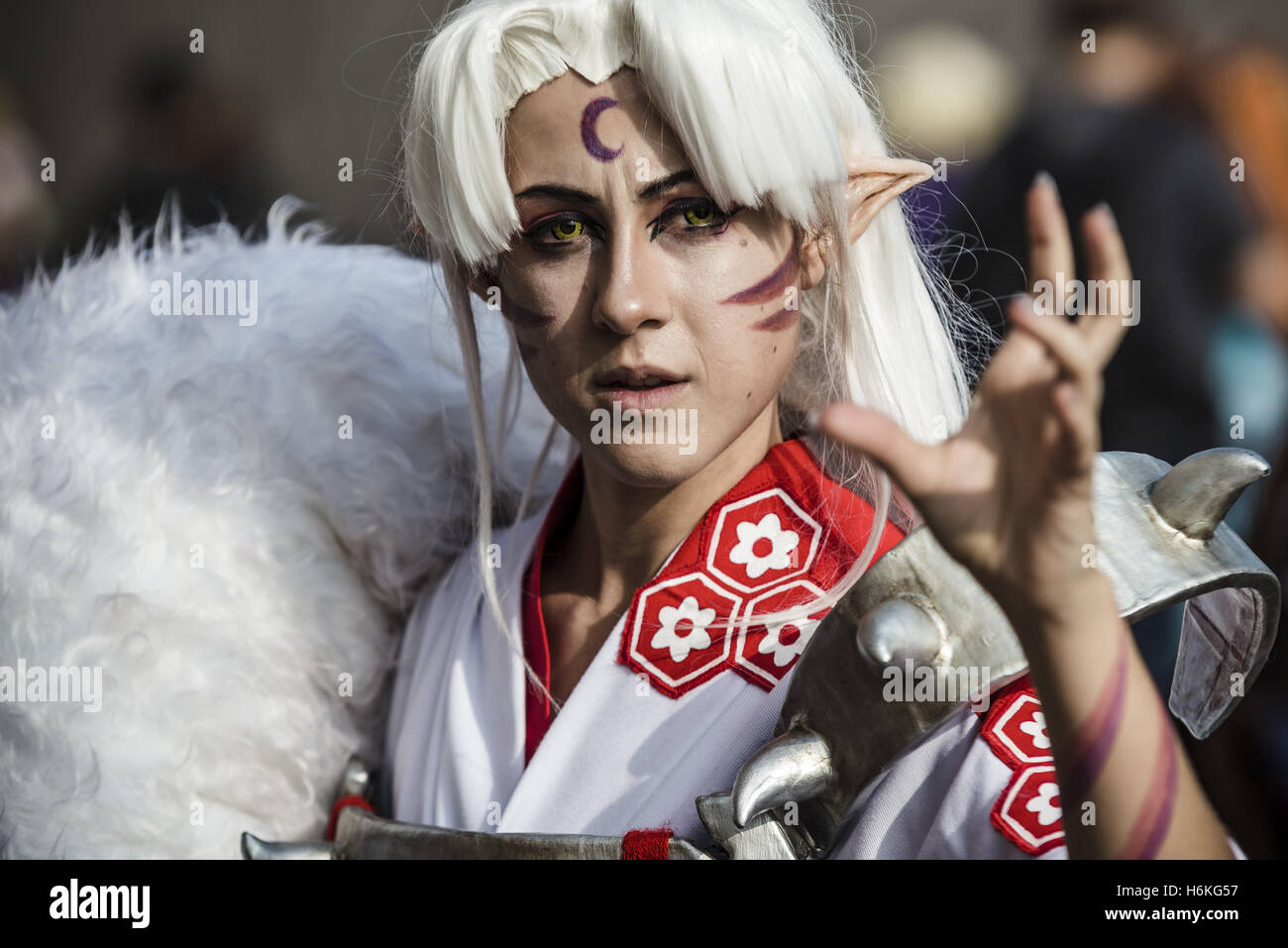 Barcelona, Spain. October 30, 2016 - A cosplayer dressed as her ...