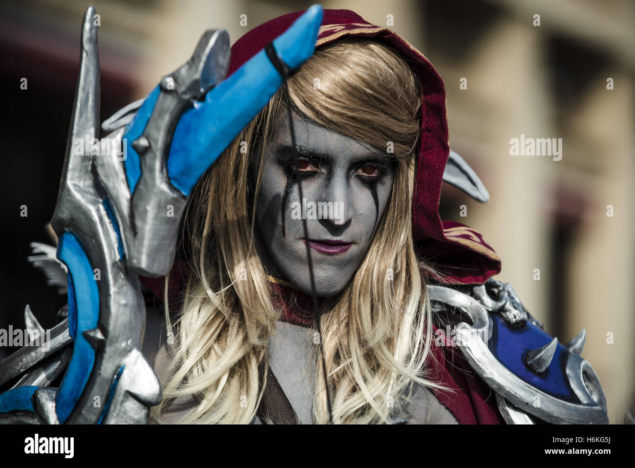 Barcelona, Spain. October 30, 2016 - A cosplayer dressed as her ...