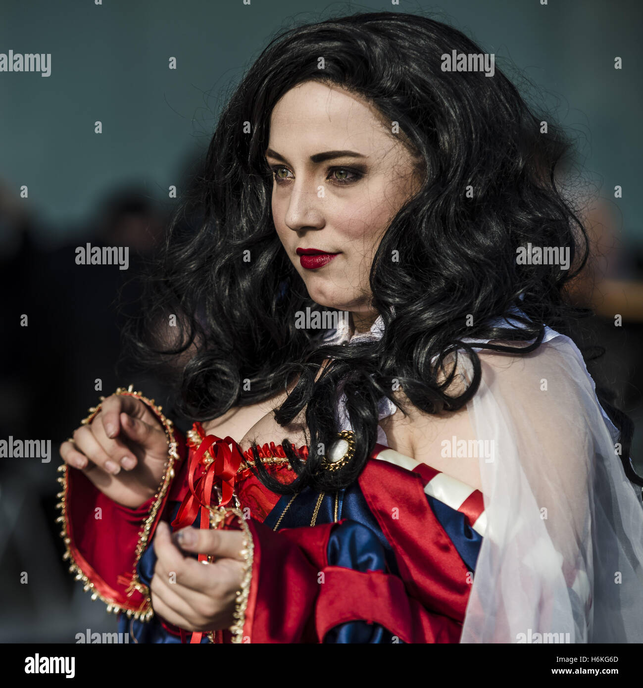 Barcelona, Spain. October 30, 2016 - A cosplayer dressed as her ...