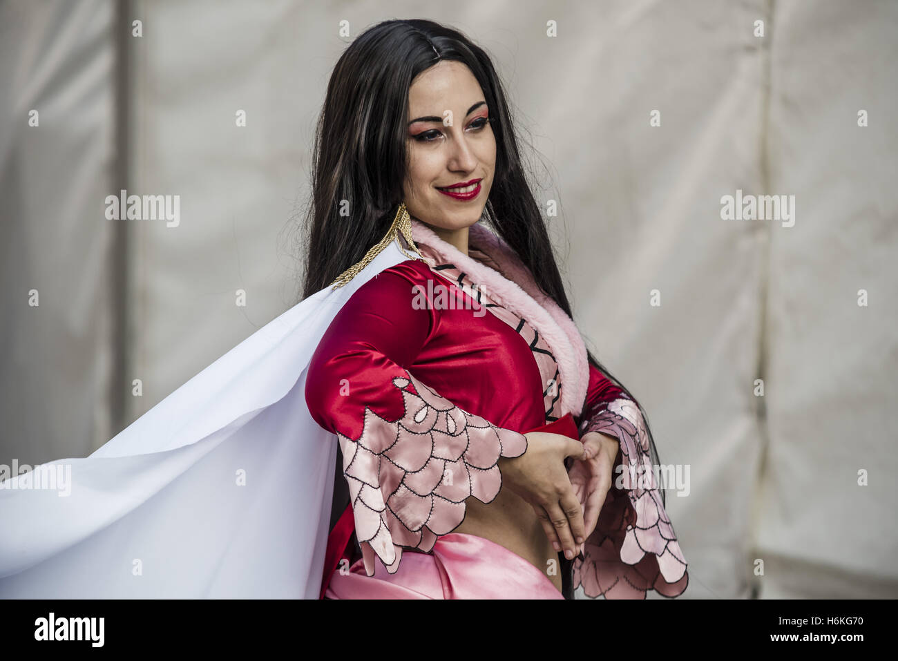 Barcelona, Spain. October 30, 2016 - A cosplayer dressed as her ...