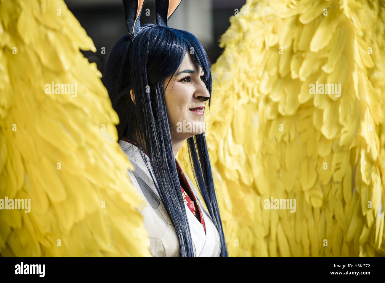 Barcelona, Spain. October 30, 2016 - A cosplayer dressed as her ...
