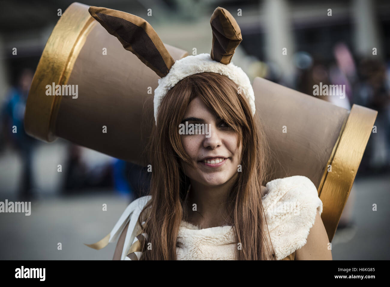 Barcelona, Spain. October 30, 2016 - A cosplayer dressed as her ...
