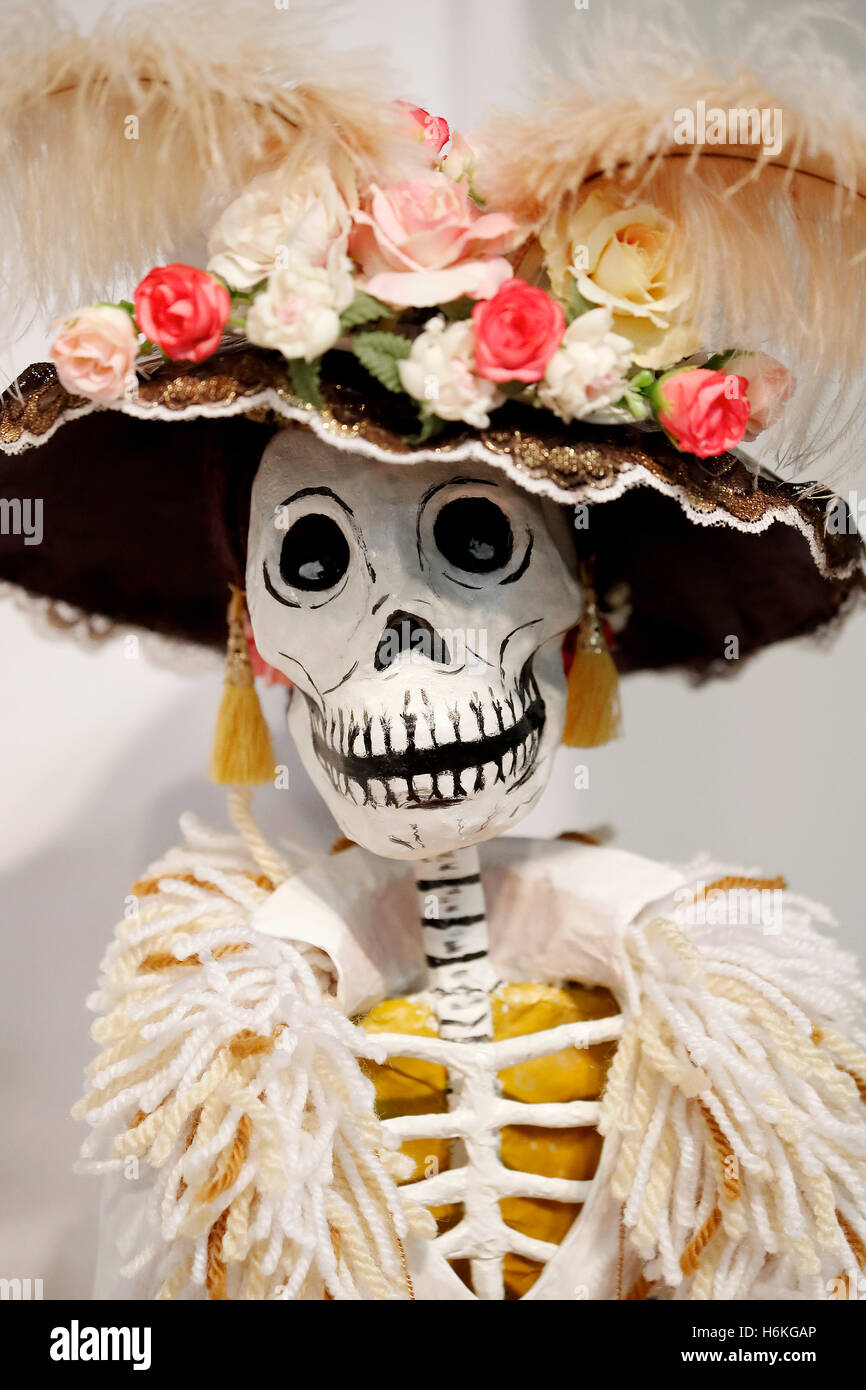 A representation of ''Catrina'' is seen in an Altar of the Dead during ...