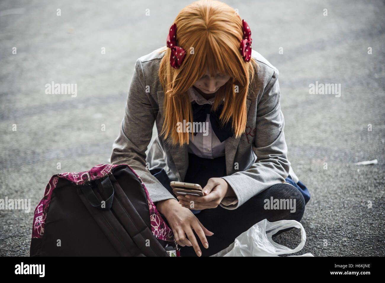 October 30, 2016 - A cosplayer dressed as her favorite Japanese ...