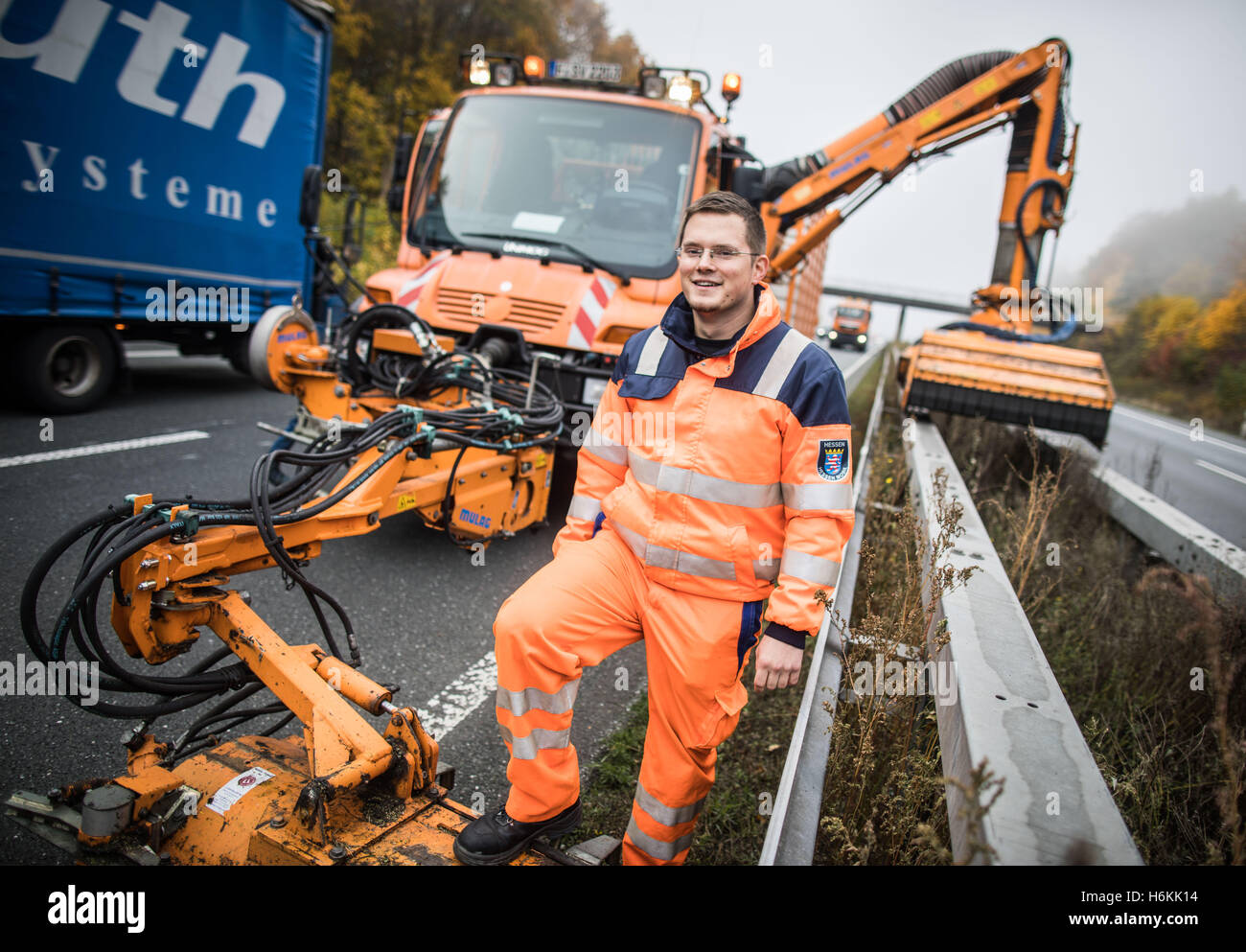 Roadway guardrails germany hi-res stock photography and images - Alamy