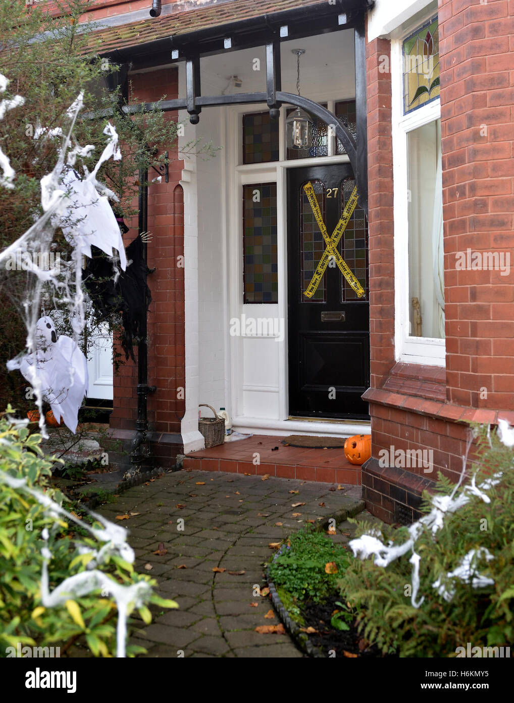 Manchester UK 31st October 2016 A house in Didsbury , South Manchester ...