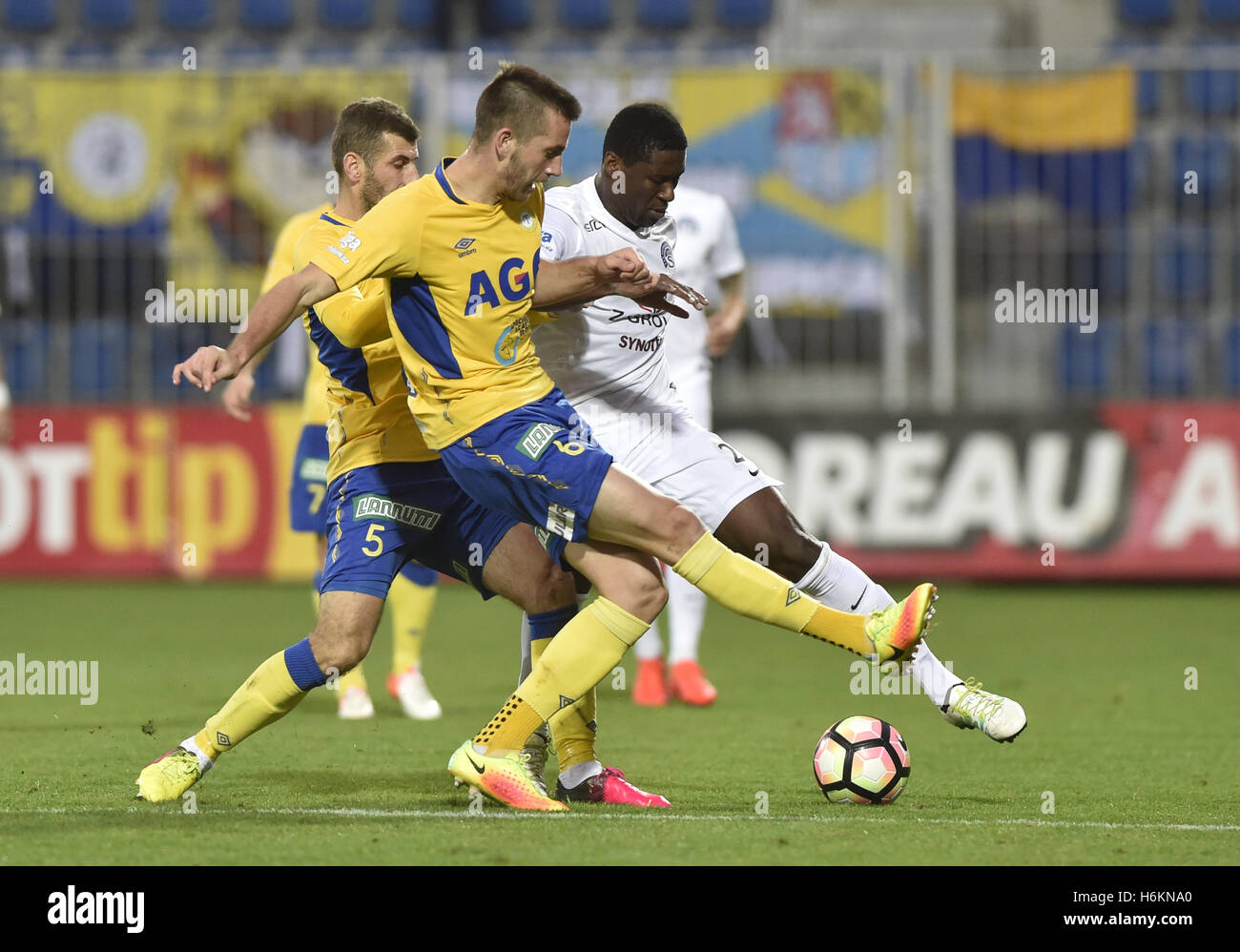 Uherske Hradiste, Czech Republic. 29th Oct, 2016. Utkani 12. kola prvni ...