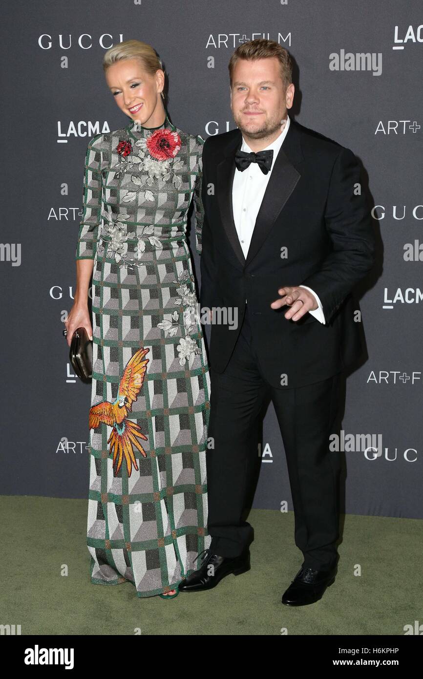 Julia Carey, James Corden at arrivals for 2016 LACMA Art + Film Gala ...