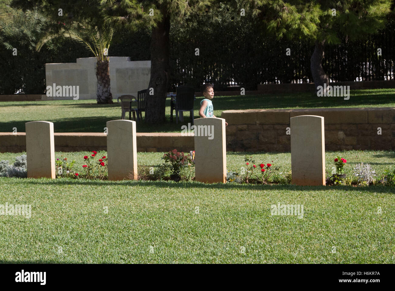 Beirut Lebanon. 31st October 2016. A young Groundsman helps prepare the ...