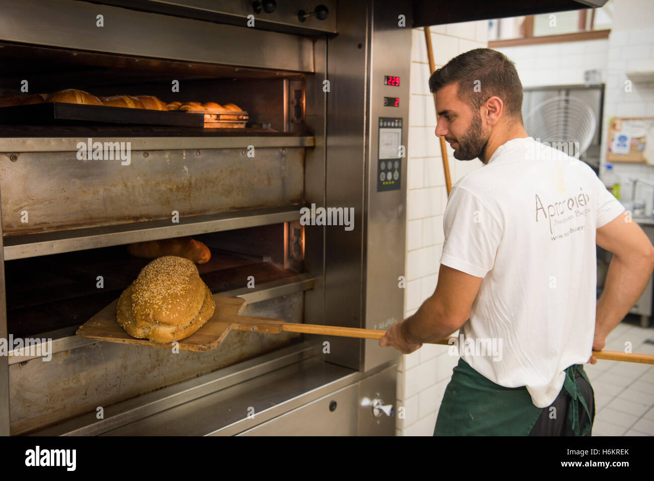 Greece crete bakery bread hi-res stock photography and images - Alamy