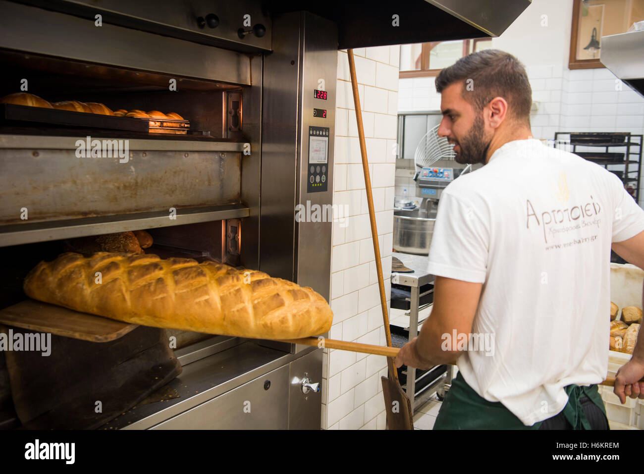 Greece crete bakery bread hi-res stock photography and images - Alamy
