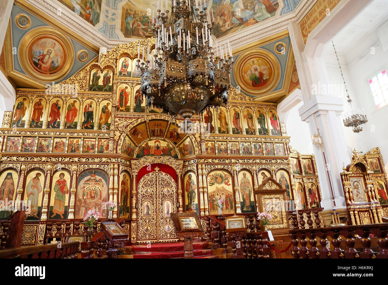 The Zenkov Russian Orthodox Cathedral in Almaty, Kazakhstan. It is ...