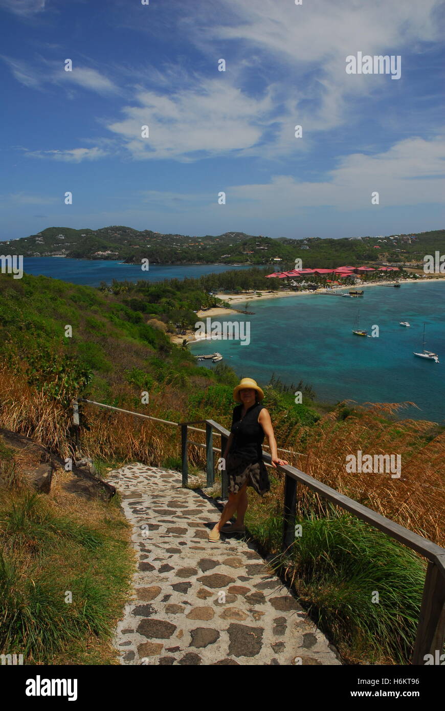 Caribbean, St Lucia, Pigeon Island, Path Stock Photo - Alamy