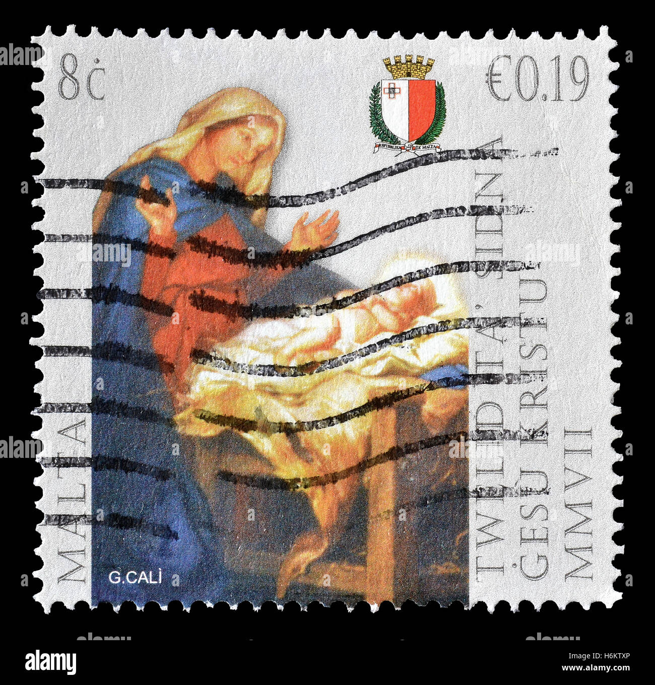 Malta stamp 2007 Stock Photo - Alamy
