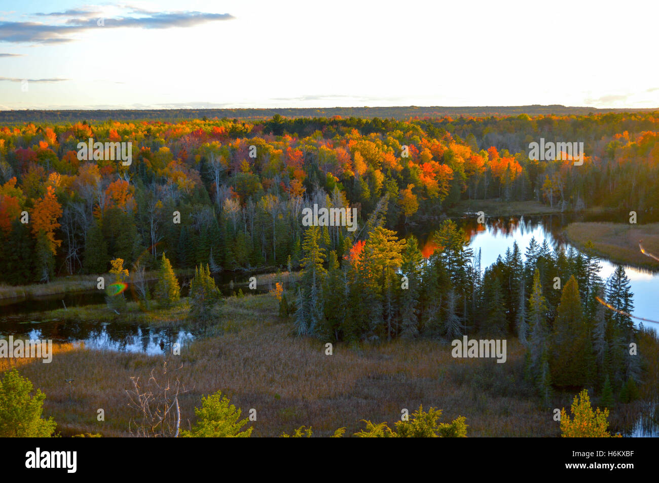 The High banks of the Ausable River in Autumn Stock Photo - Alamy