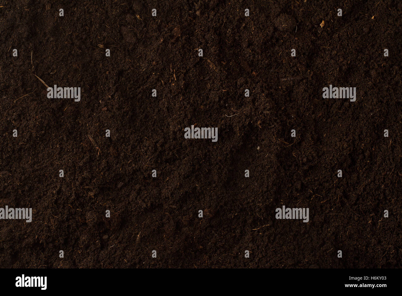 Top view of seamless dark soil texture background with nothing on it ...