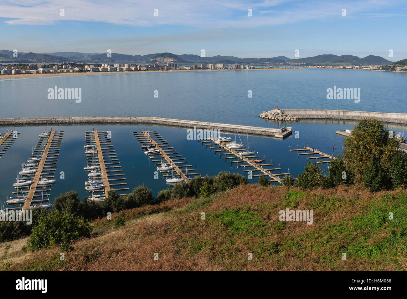 Port in the town of Laredo, Cantabria, Spain, Europe Stock Photo - Alamy