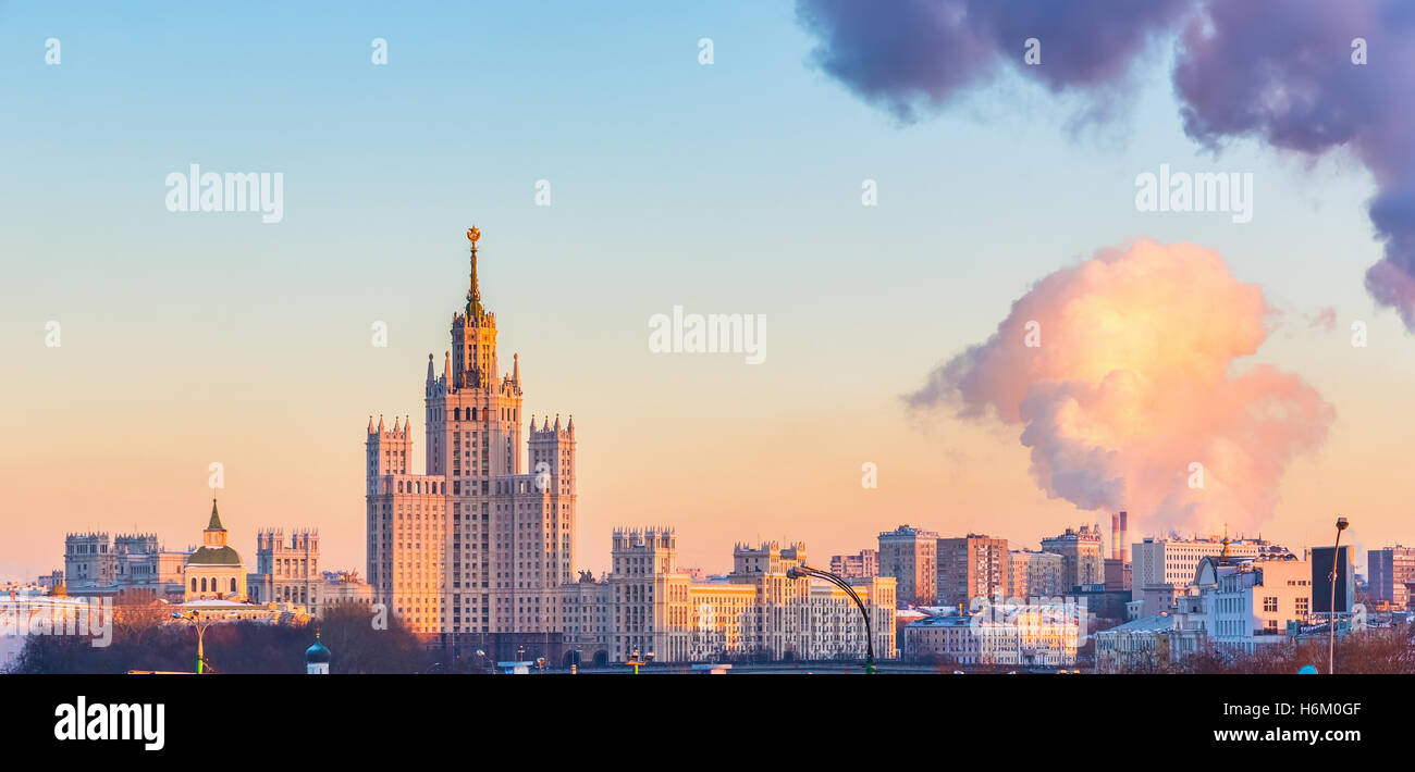 Aerial view of Moscow Stock Photo - Alamy