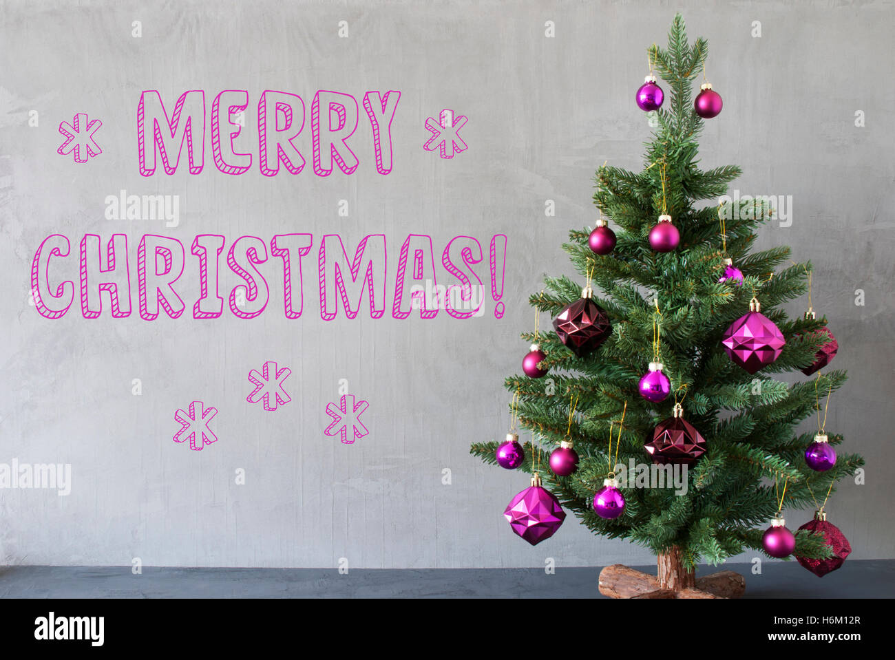Wall decorated merry christmas happy hi-res stock photography and ...