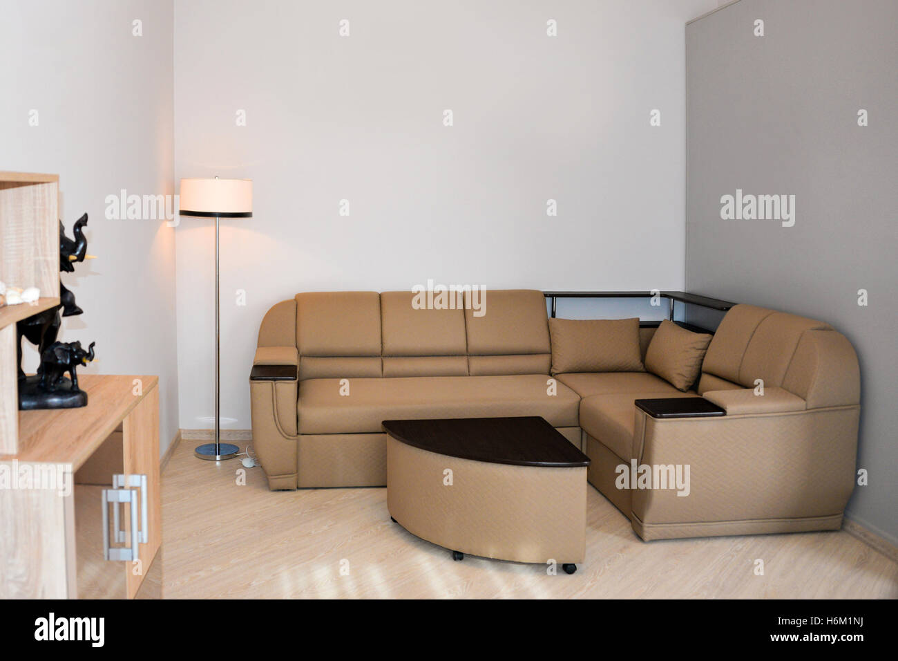 Modern, simple interior in light apartments Stock Photo - Alamy