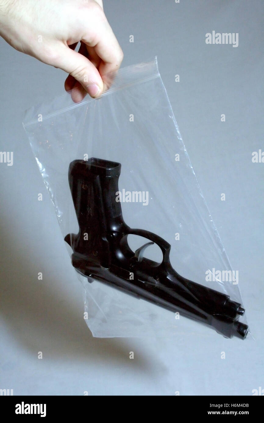 gun as evidence Stock Photo - Alamy