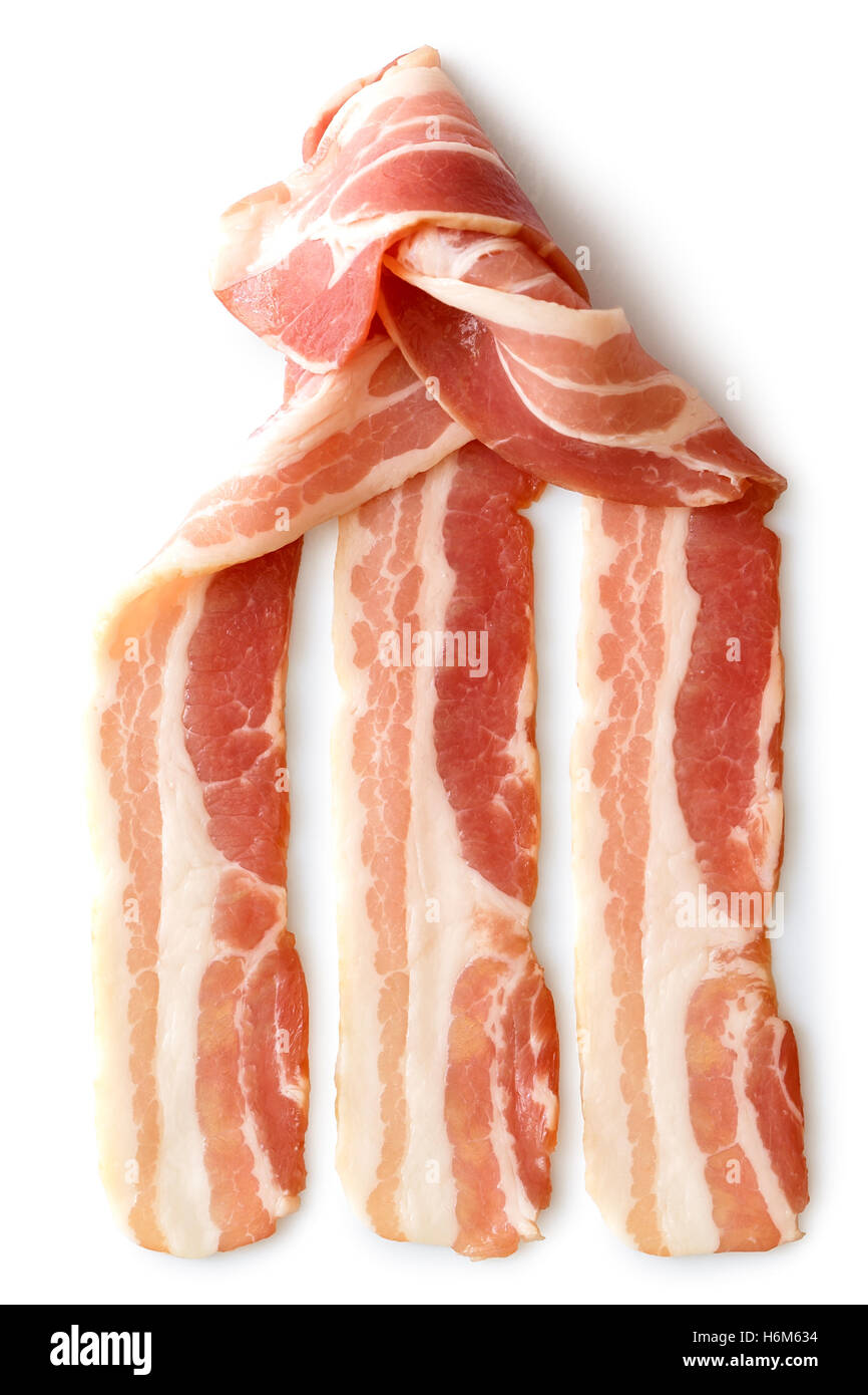 Uncooked Bacon Strip