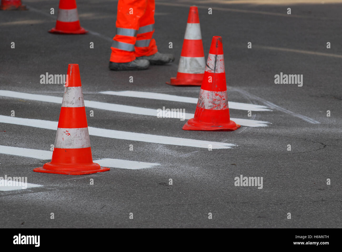 Road traffic labeling hi-res stock photography and images - Alamy