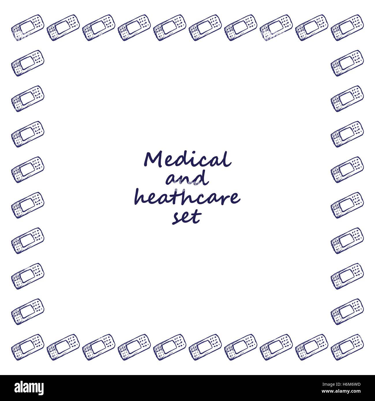 Vector medicine doodle frame Stock Vector Image & Art - Alamy