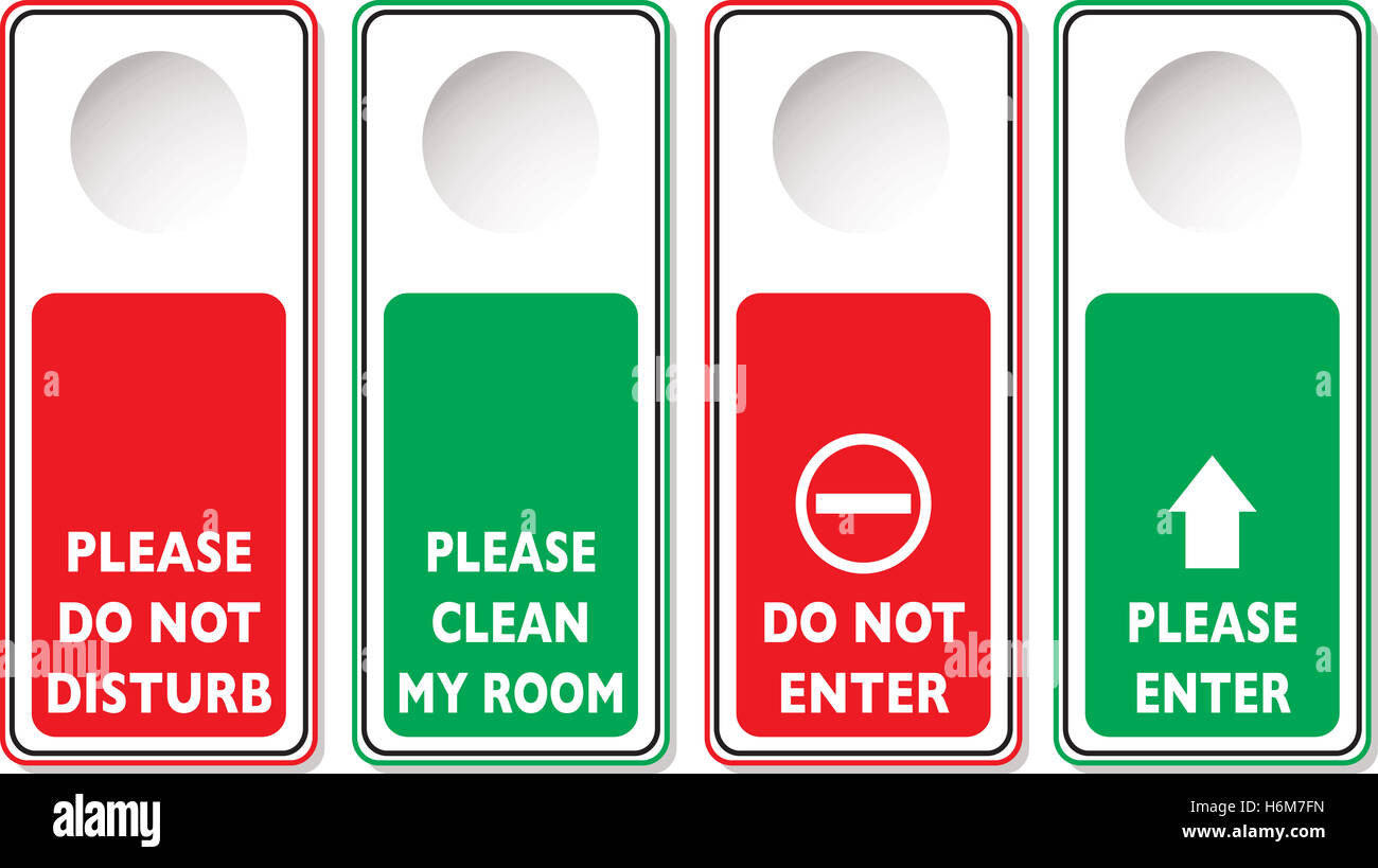 Please clean room sign hi-res stock photography and images - Alamy