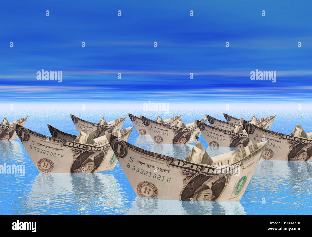 Sea of money illustration hi-res stock photography and images - Alamy