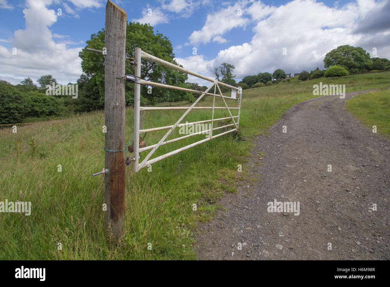 An Open Gate Stock Photo - Alamy