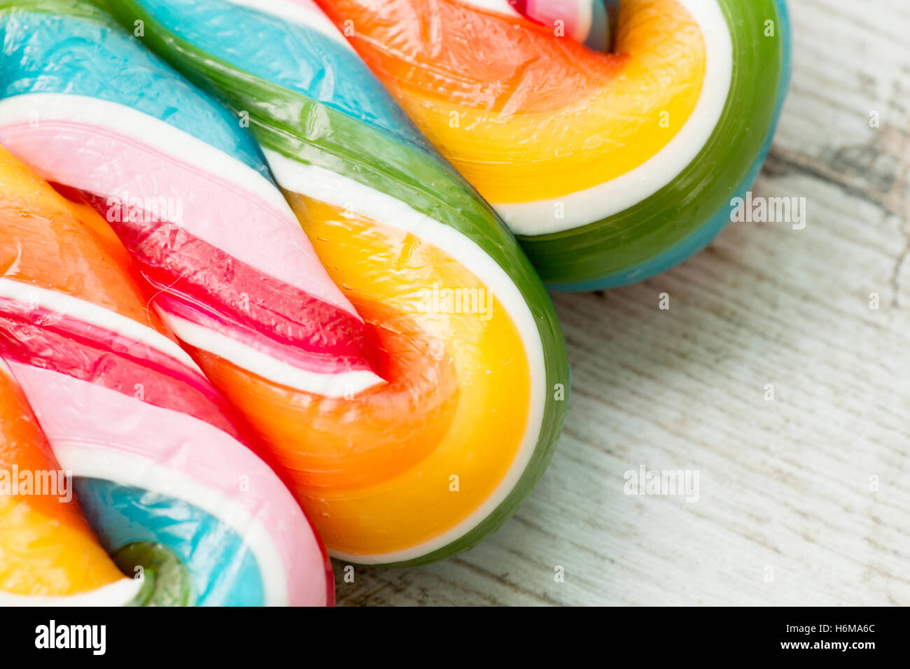 Shapes and colors of a close up lollipop Stock Photo - Alamy