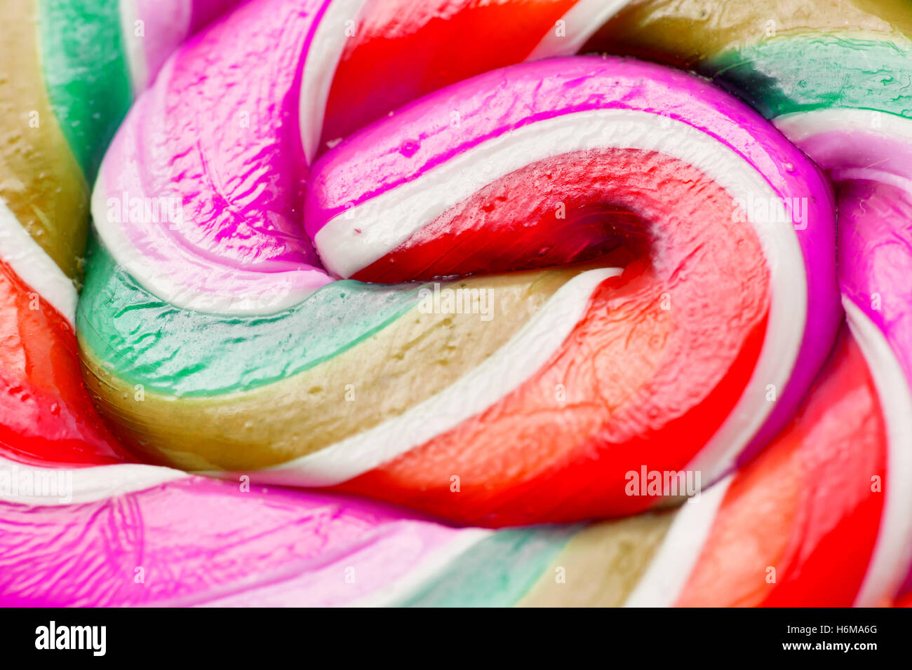 Shapes and colors of a close up lollipop Stock Photo - Alamy