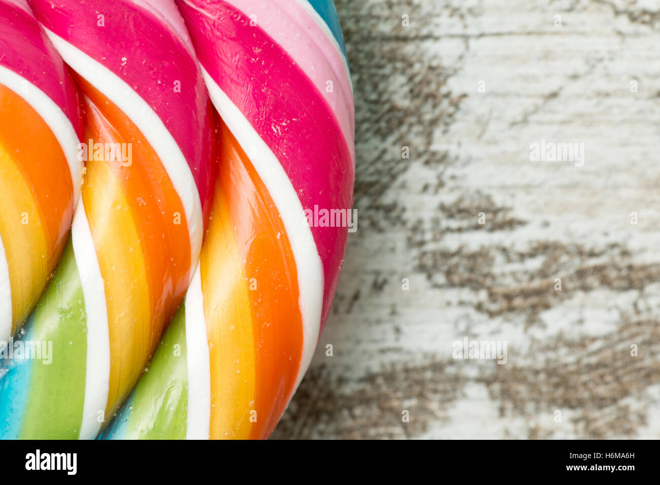 Shapes and colors of a close up lollipop Stock Photo - Alamy