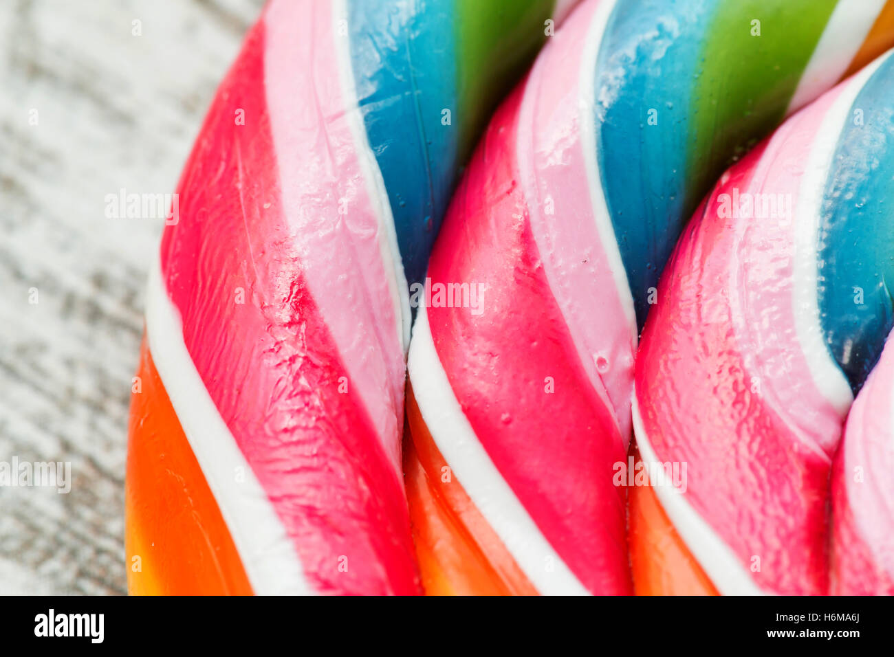 Shapes and colors of a close up lollipop Stock Photo - Alamy