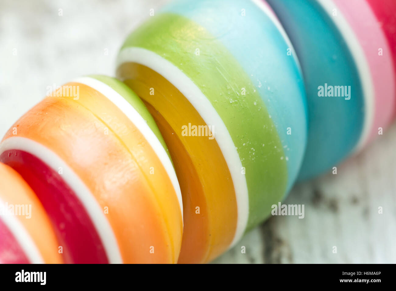 Shapes and colors of a close up lollipop Stock Photo - Alamy