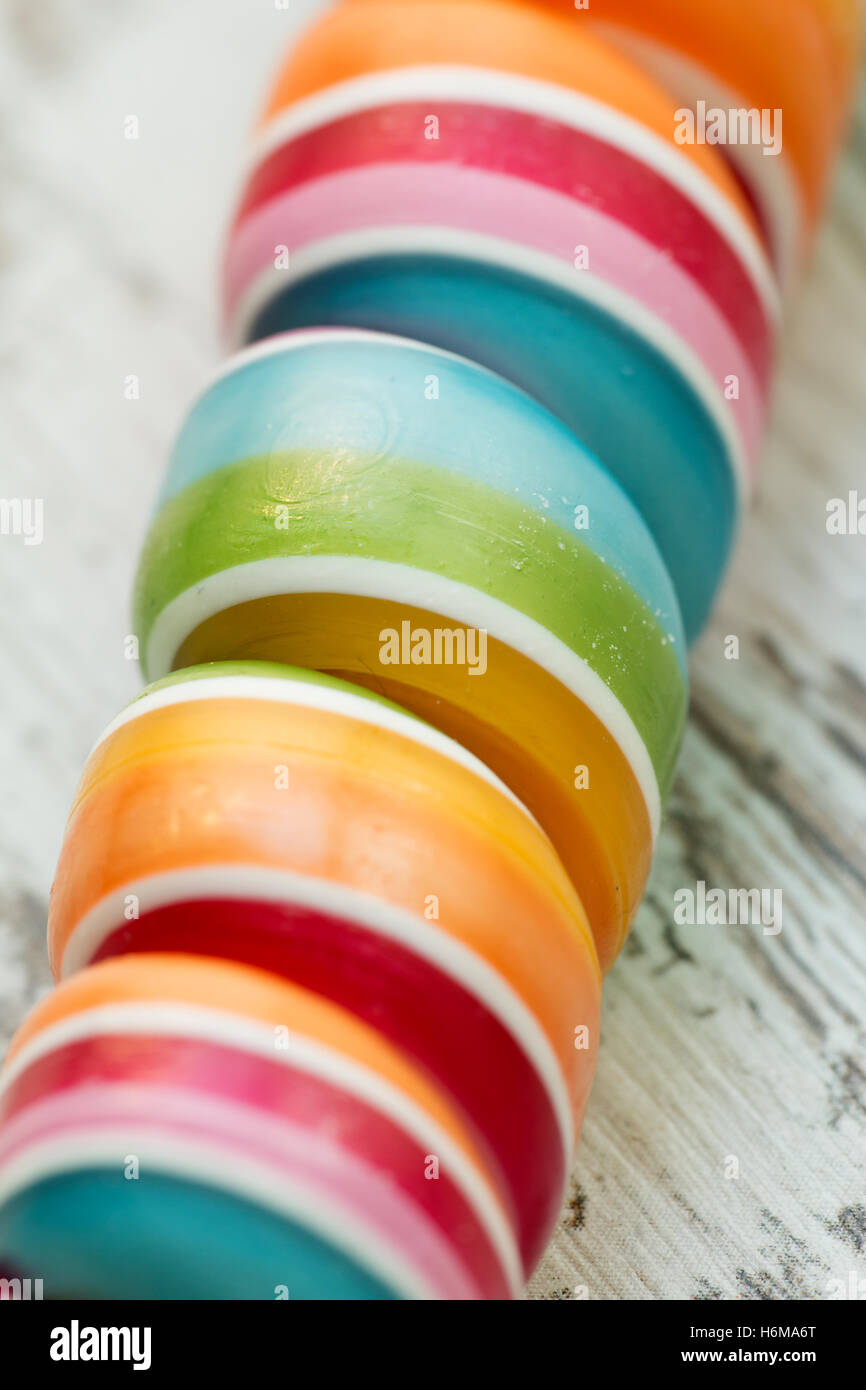 Shapes and colors of a close up lollipop Stock Photo - Alamy