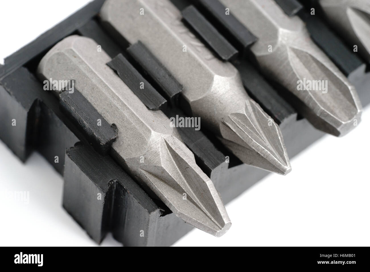 Sets of screwdriver bits, close-up Stock Photo - Alamy