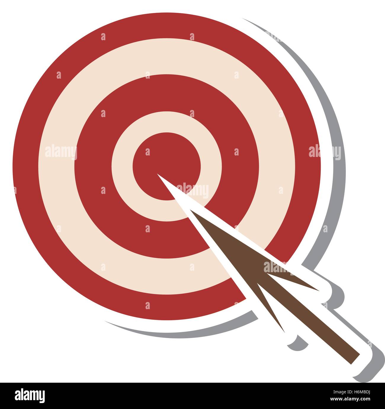 arrow target isolated icon vector illustration design Stock Vector ...